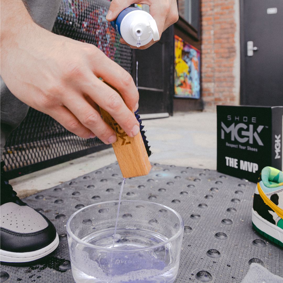 How to Clean Air Jordan 1 OG High Top Black and White | Shoe MGK