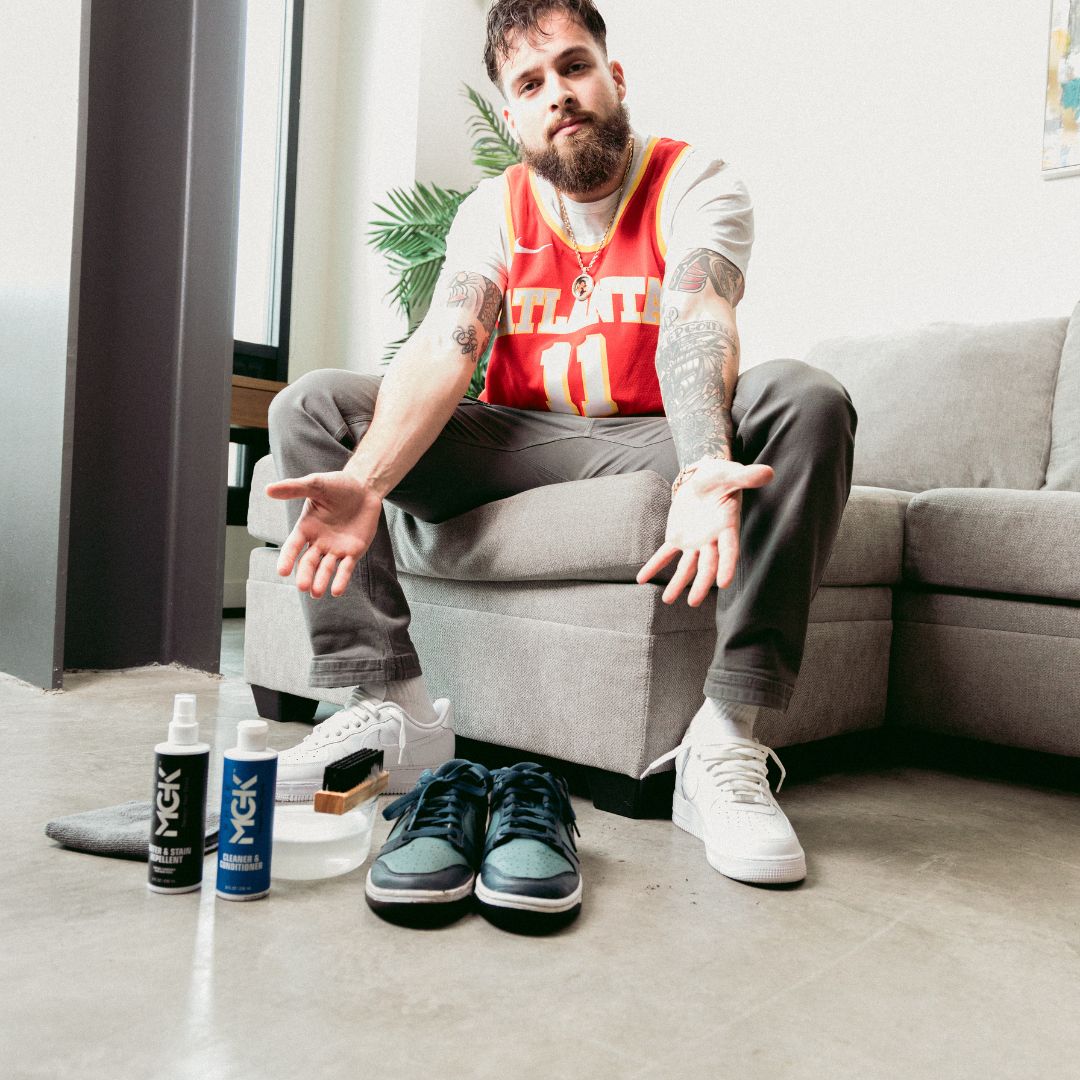 How to Clean Nike Dunks Green and Blue | Shoe MGK